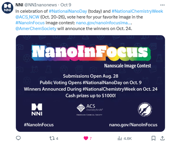 National Nanotechnology Day 2024 Activities - National Nanotechnology Coordination Office (NNCO)